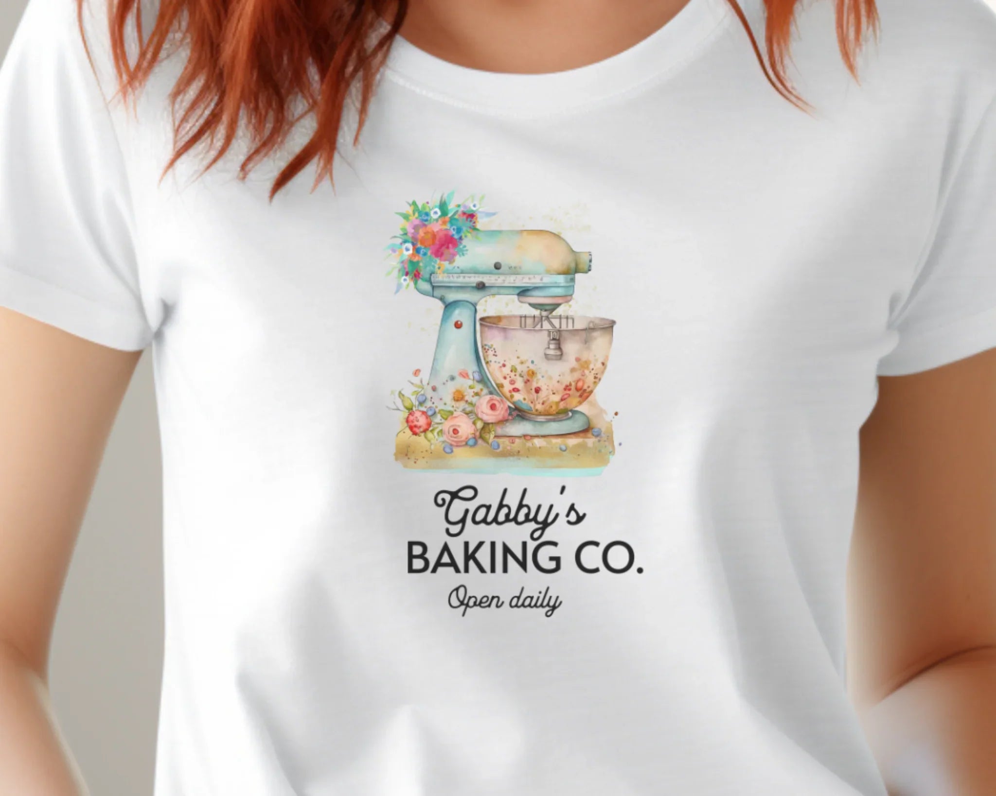 Floral Baking Apparel | Fun & Brand-Focused Baker T-Shirts – The Flower ...